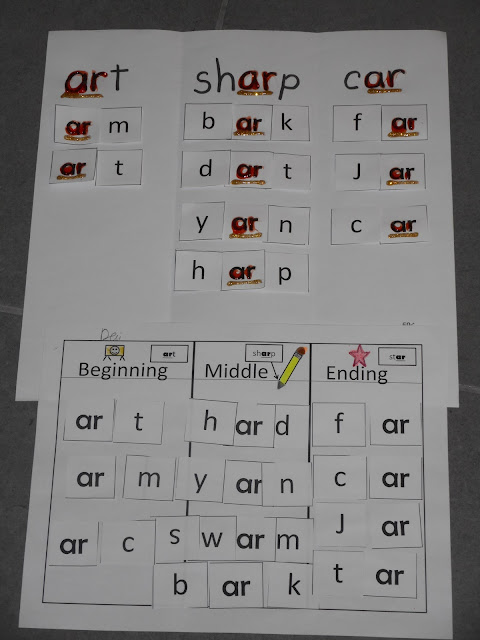 Reading2success: Art, sharp and star - making /ar/ words