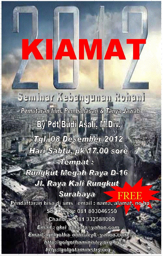 Anugerah Allah: KIAMAT 21-12-2012