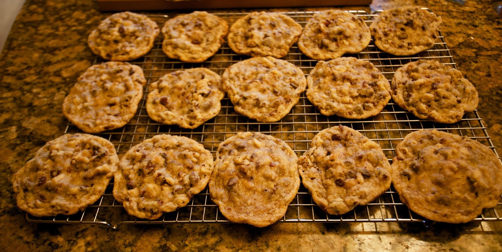 Chocolate Chip Date and Walnut Cookies