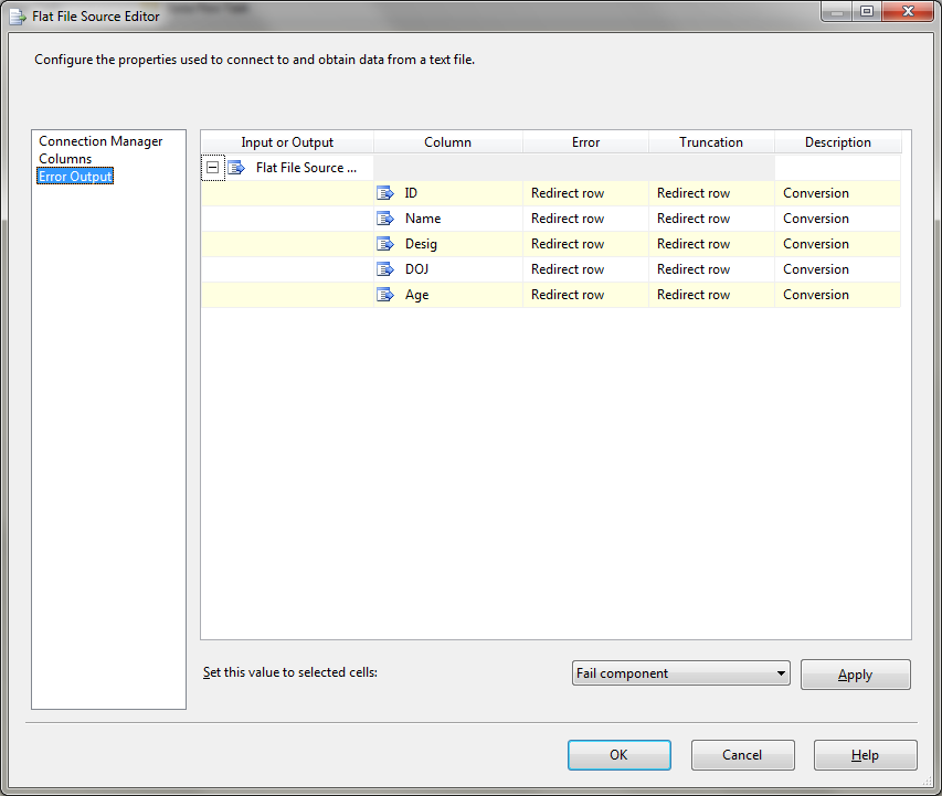 Bi Moron Ssis Redirecting Error Rows