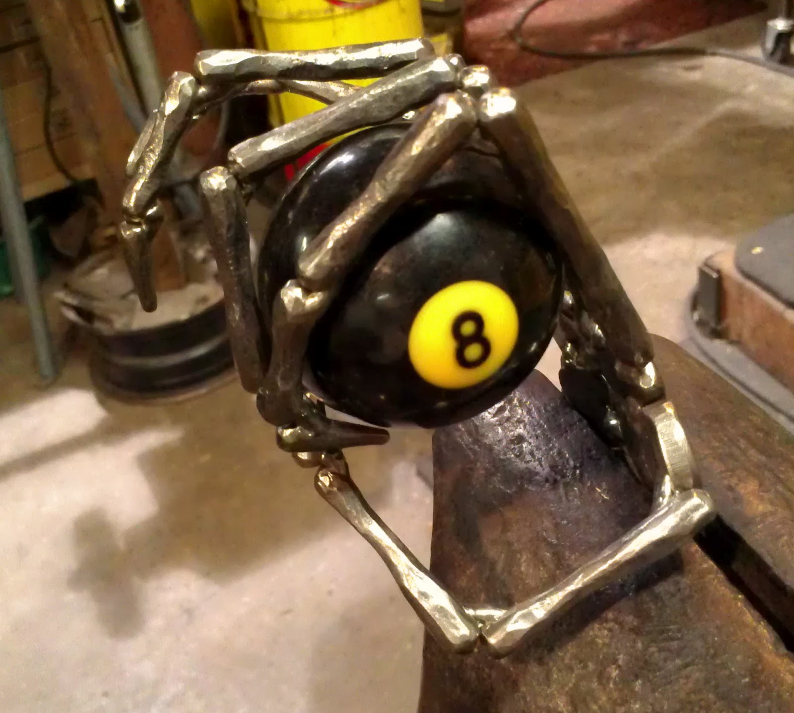 Moody's Garage: Forged Steel Skeleton Hand for Ryan Slater