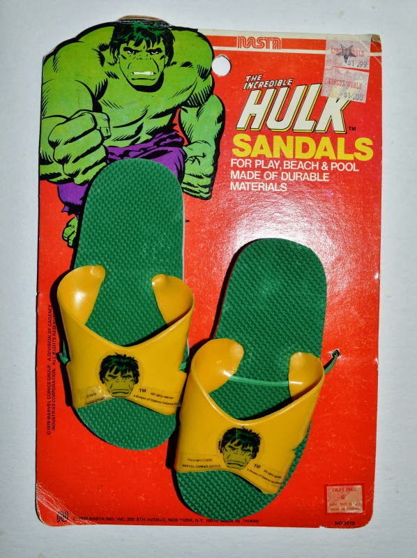 Pop Culture Safari!: Pop Artifact: Hulk sandals!