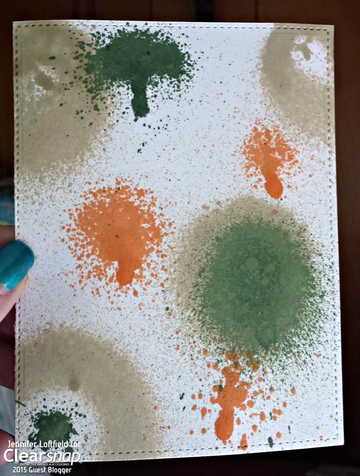 Caffeinated Papercuts: Creating Yourself Paint Splatter Card and ...