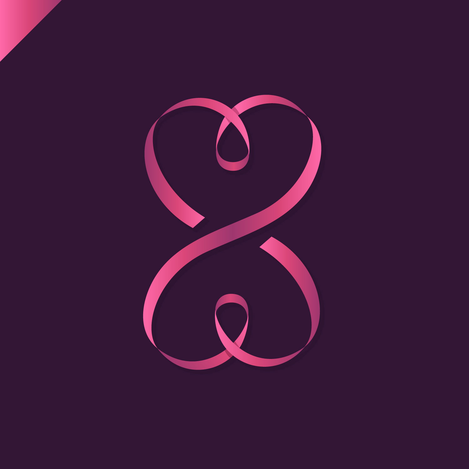 Infinity Two Heart Love - Graphics Bee