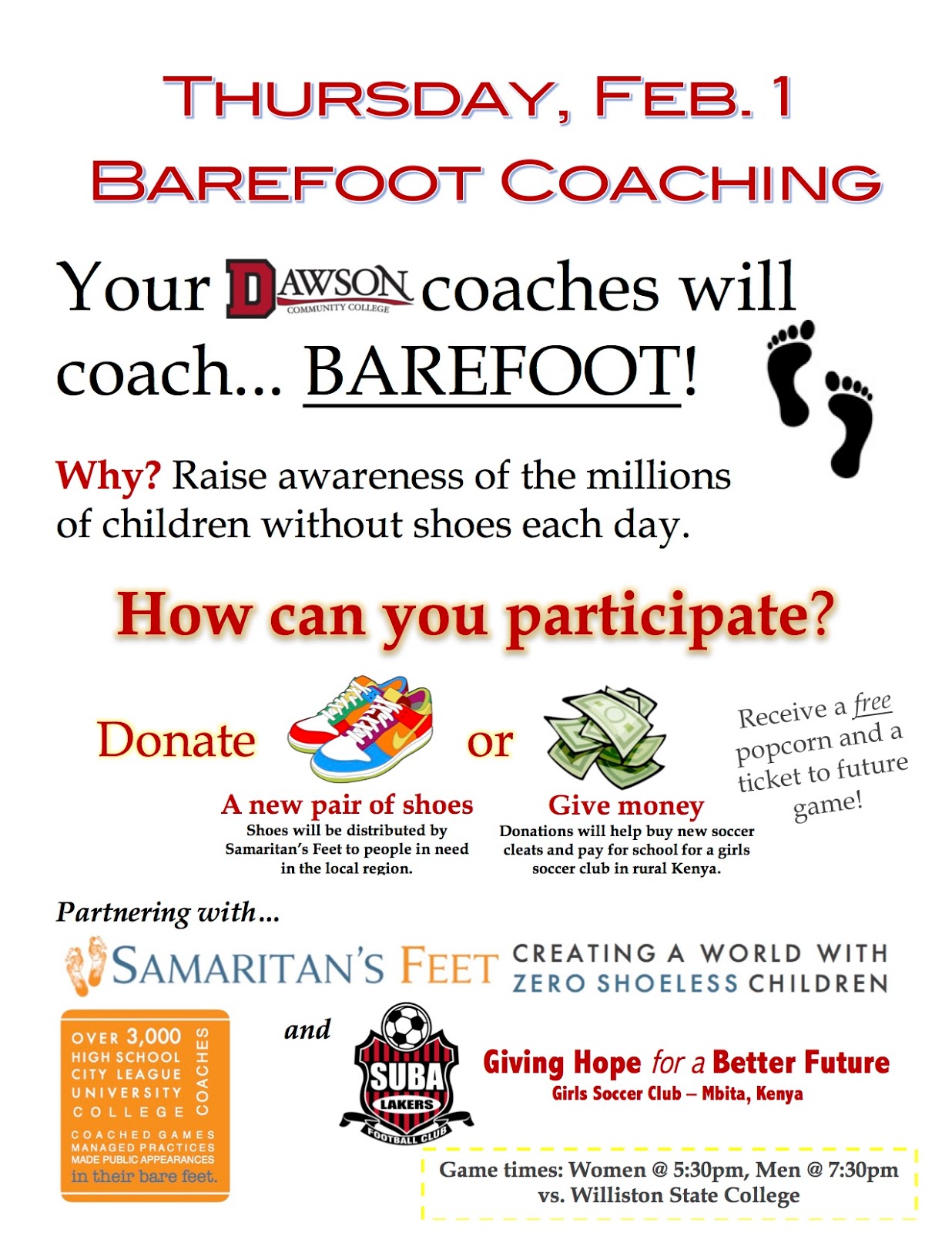 Suba Lakers: Barefoot Coaching 2018 Fundraiser