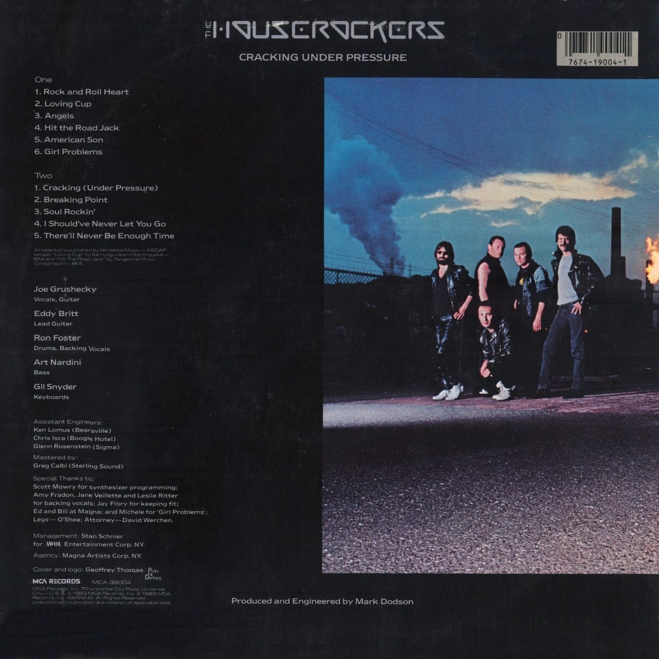 1983 Cracking Under Pressure - The Houserockers - Rockronología