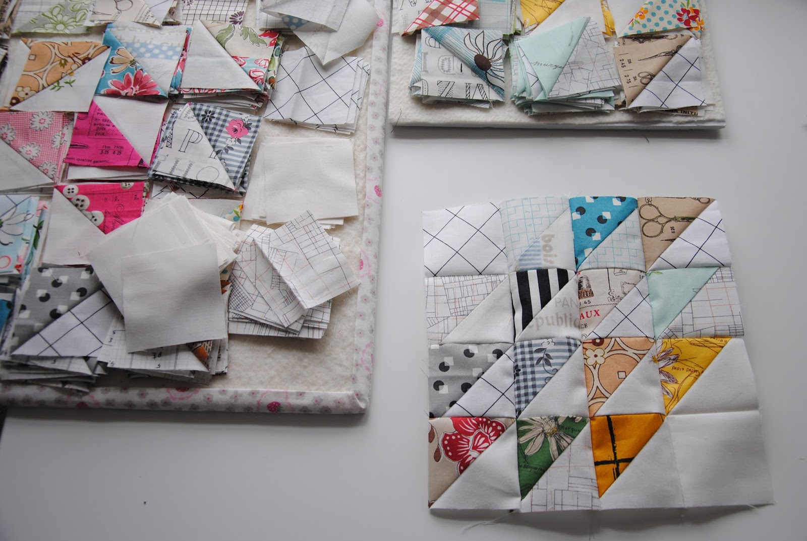 1/4" mark: Ocean Wave Quilt in Scrappy Style + quick tutorial