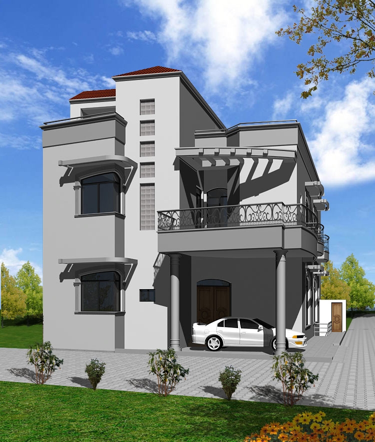 10 Marla House Front Elevation