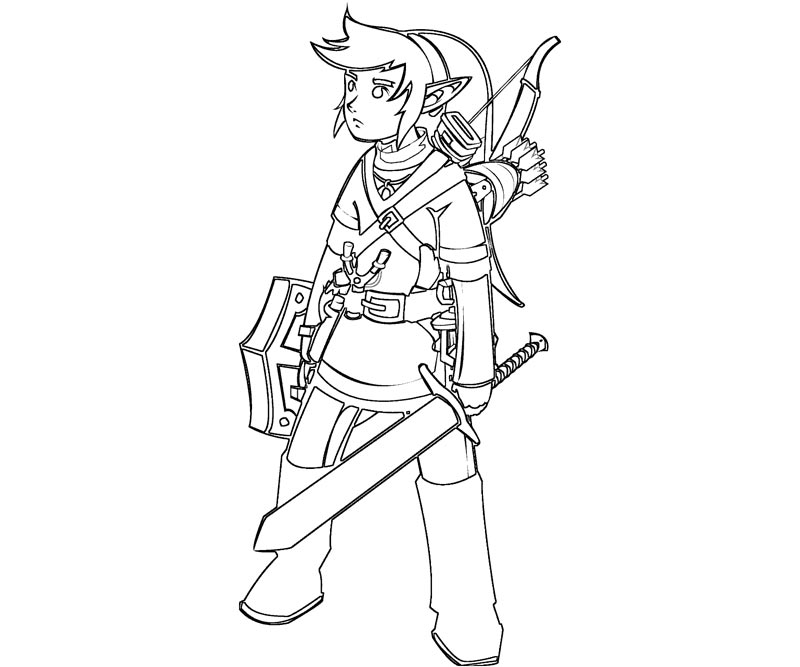 Zelda Skyward Sword Coloring Pages Coloring Pages