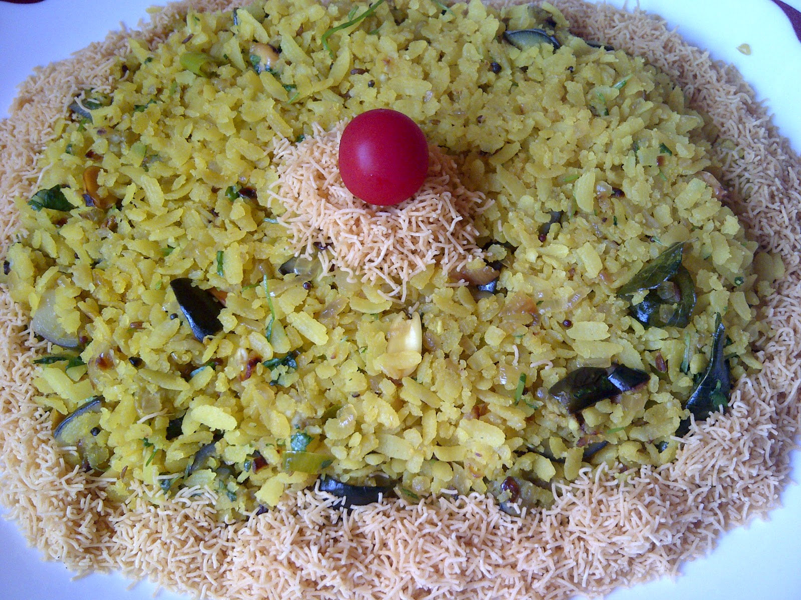 AMU'S RECIPES: Eggplant Poha (Vangi Pohe)
