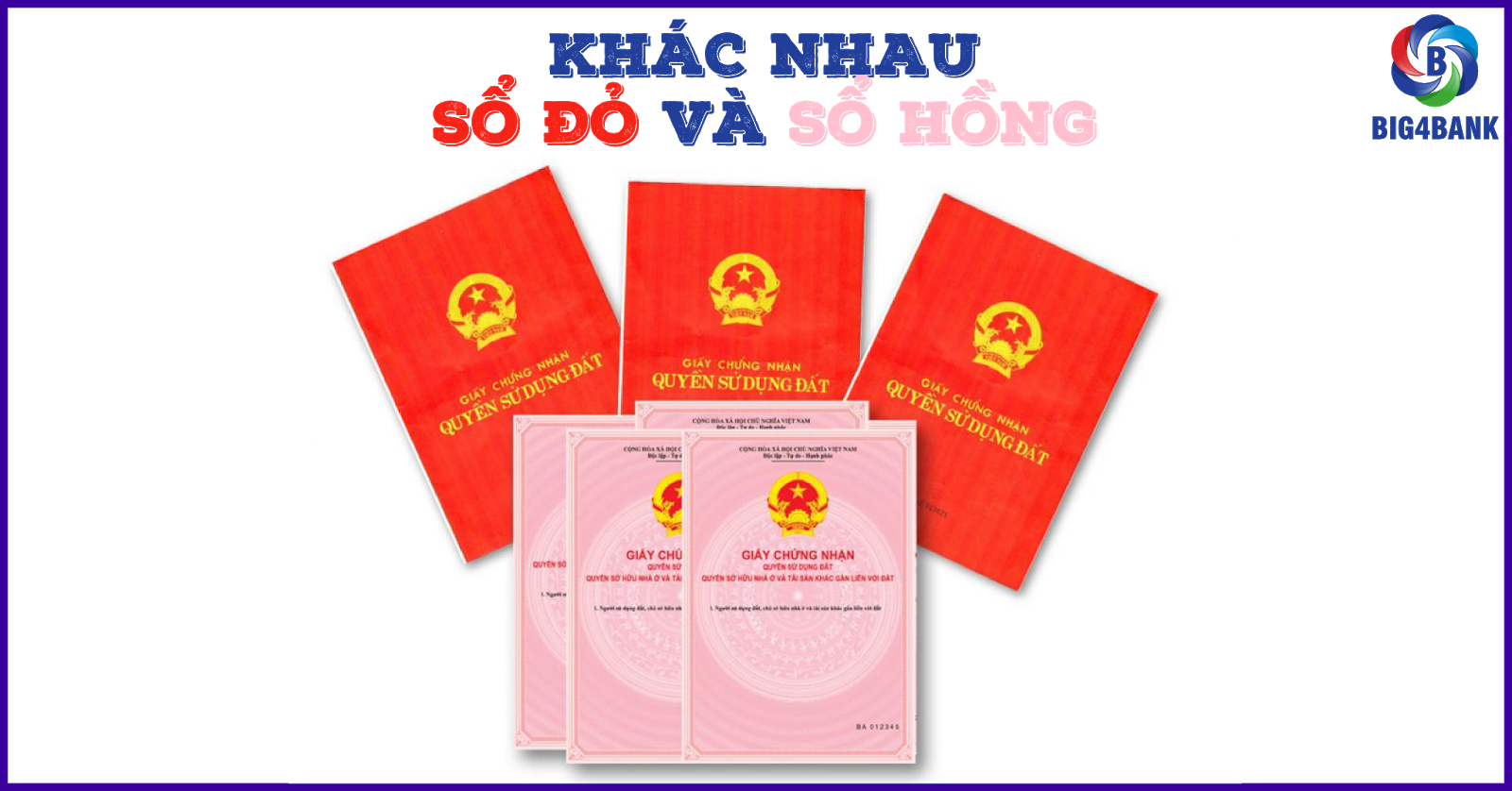 Khác Nhau Sổ Đỏ Và Sổ Hồng