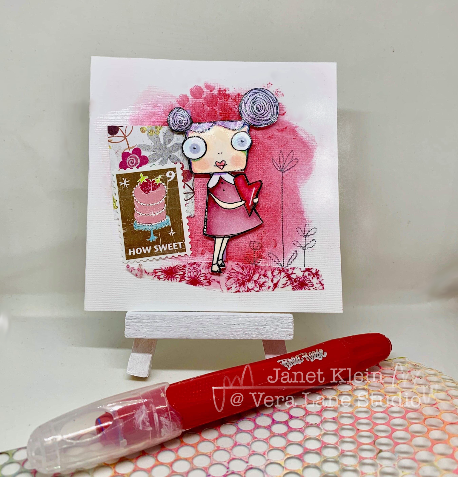 Vera Lane Studio: Watercolor creams with sequin waste