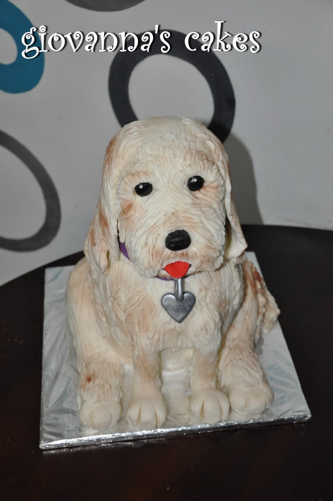 giovanna's cakes: 3D sculpted dog cake