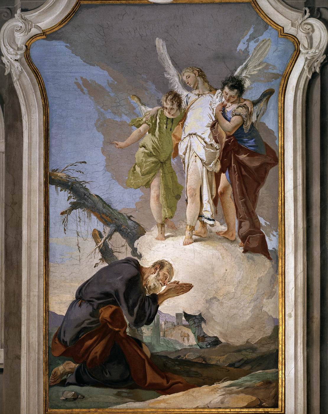 Giovanni Battista Tiepolo: The Three Angels Appearing to Abraham (1724 ...