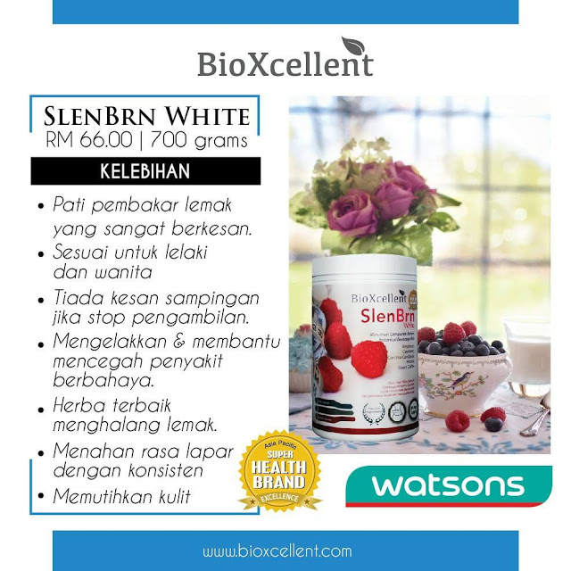 Bio Xcellent SlenBrn White | Produk Hebat Membantu Membakar Lemak ...