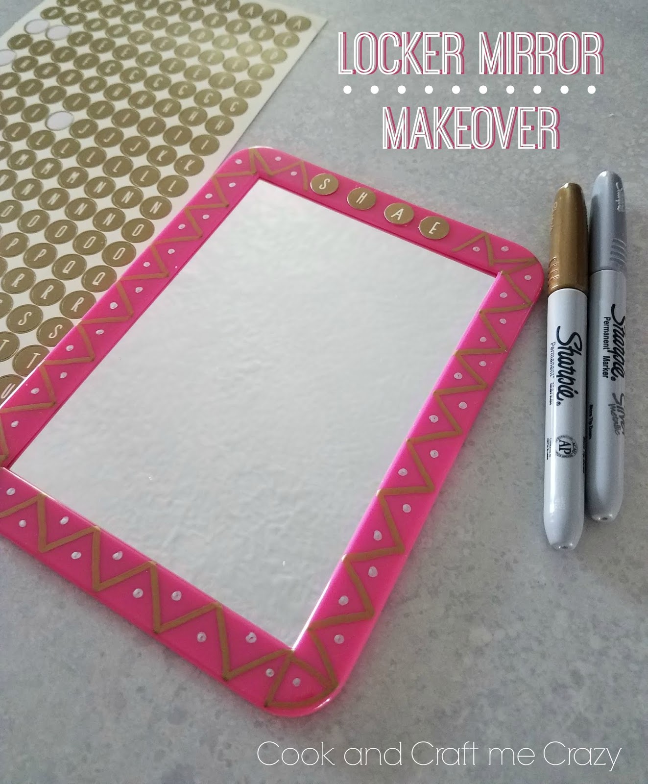 Cook and Craft Me Crazy: Locker Mirror Makeover