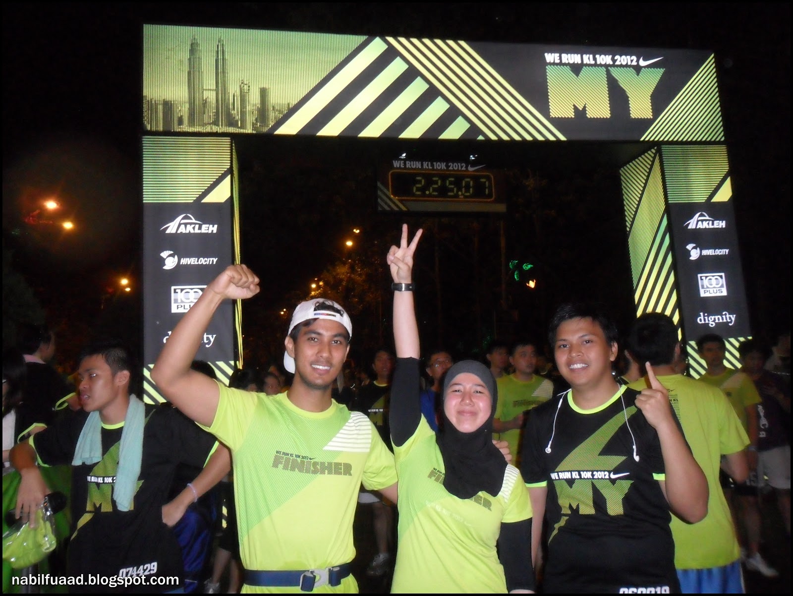 Nabil.Food.Art: Nike We Run KL: first sub-1 hour 10k