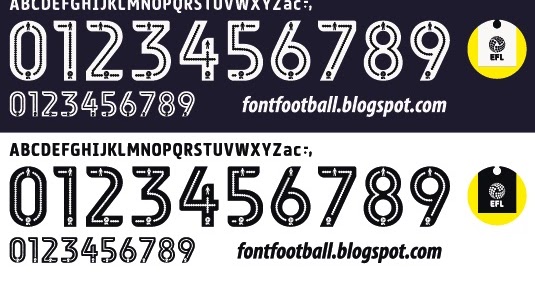 FONT FOOTBALL: Font Vector English Football League 2016 2017 kit