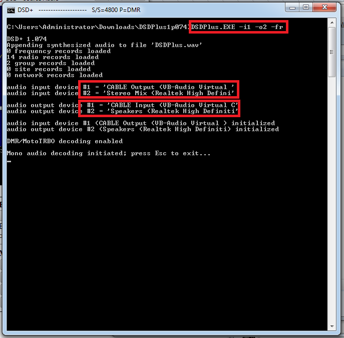 ZR6AIC: Decoding DMR (mototurbo) from webSDR http://zr6aic.giga.co.za:8902 using DSDPlus 1.7 and ...