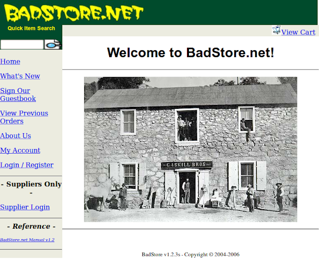 Badstore Vulnerabilities