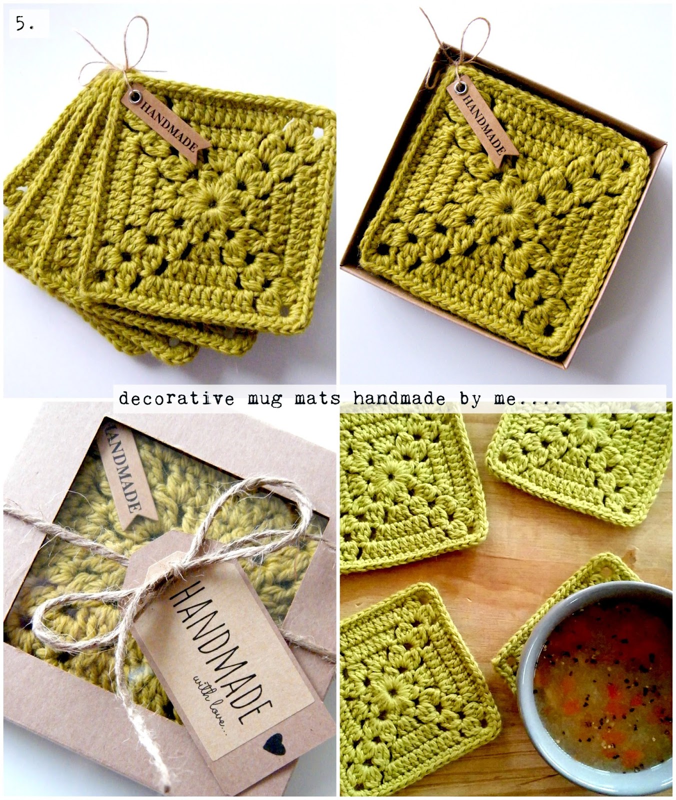For Sale - Handmade Decorative Mug Mats | Annie's Place | Bloglovin’