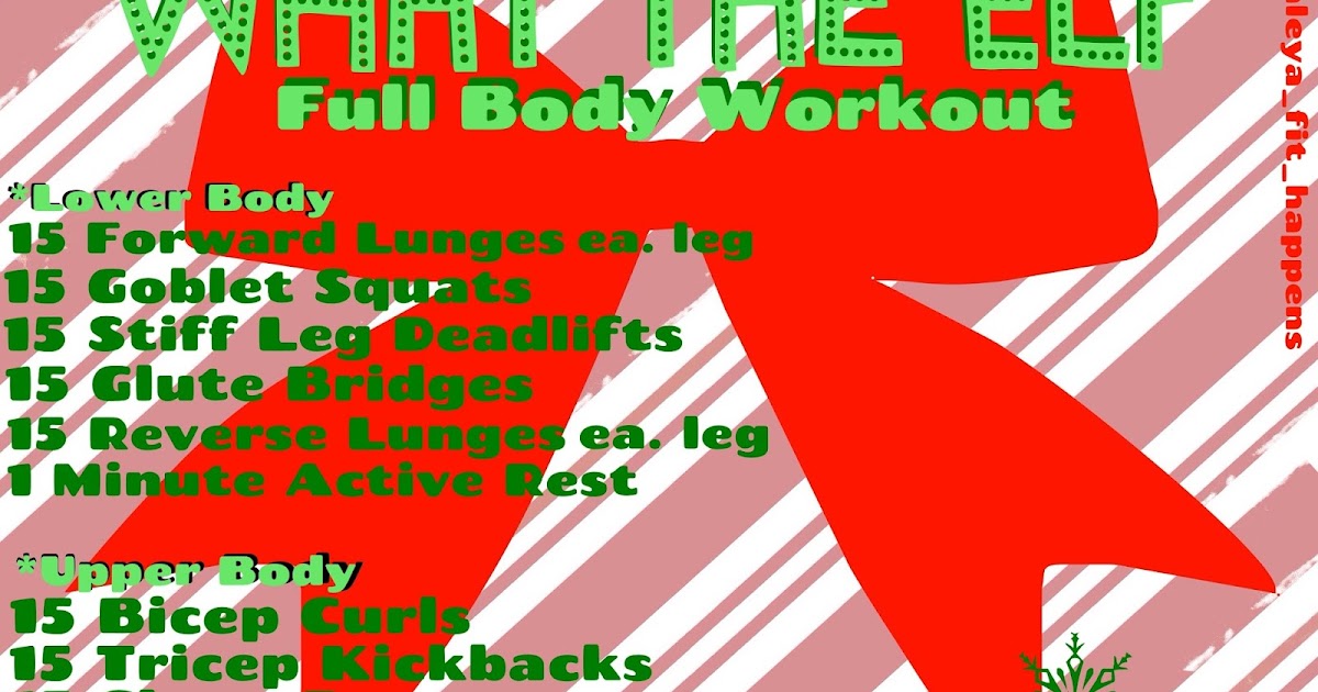 Fit Happens: the WHAT THE ELF full body workout