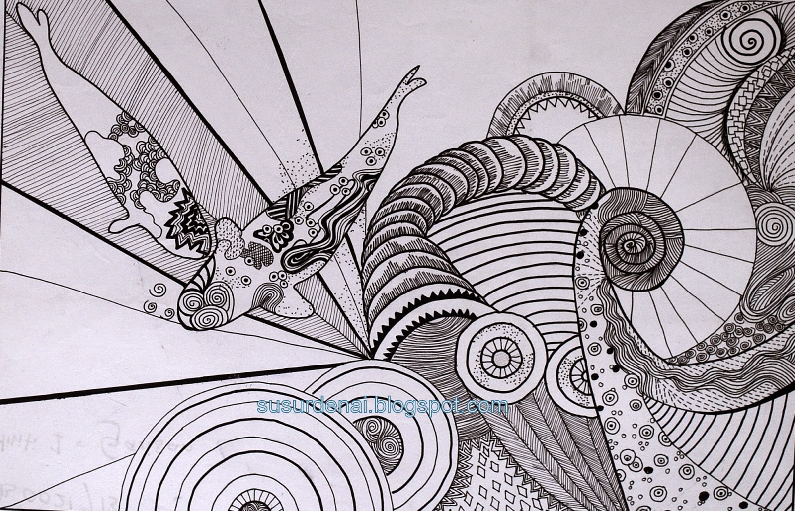 SusurDenai: APLIKASI GARISAN DALAM KARYA VISUAL