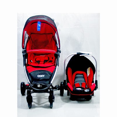 Stroller Baby Elle Cozy Travel System + CarSeat S602TS (Rp.1,765,000)