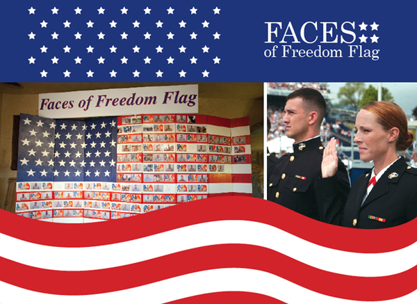 Mary Dann's Blog: Faces of Freedom Flag
