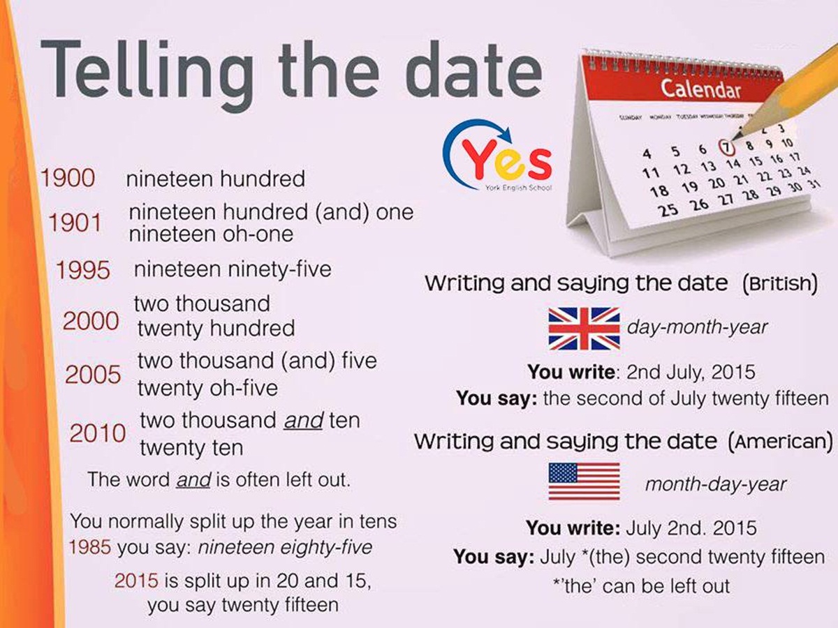 English Is Great Dates English Is Great Dates