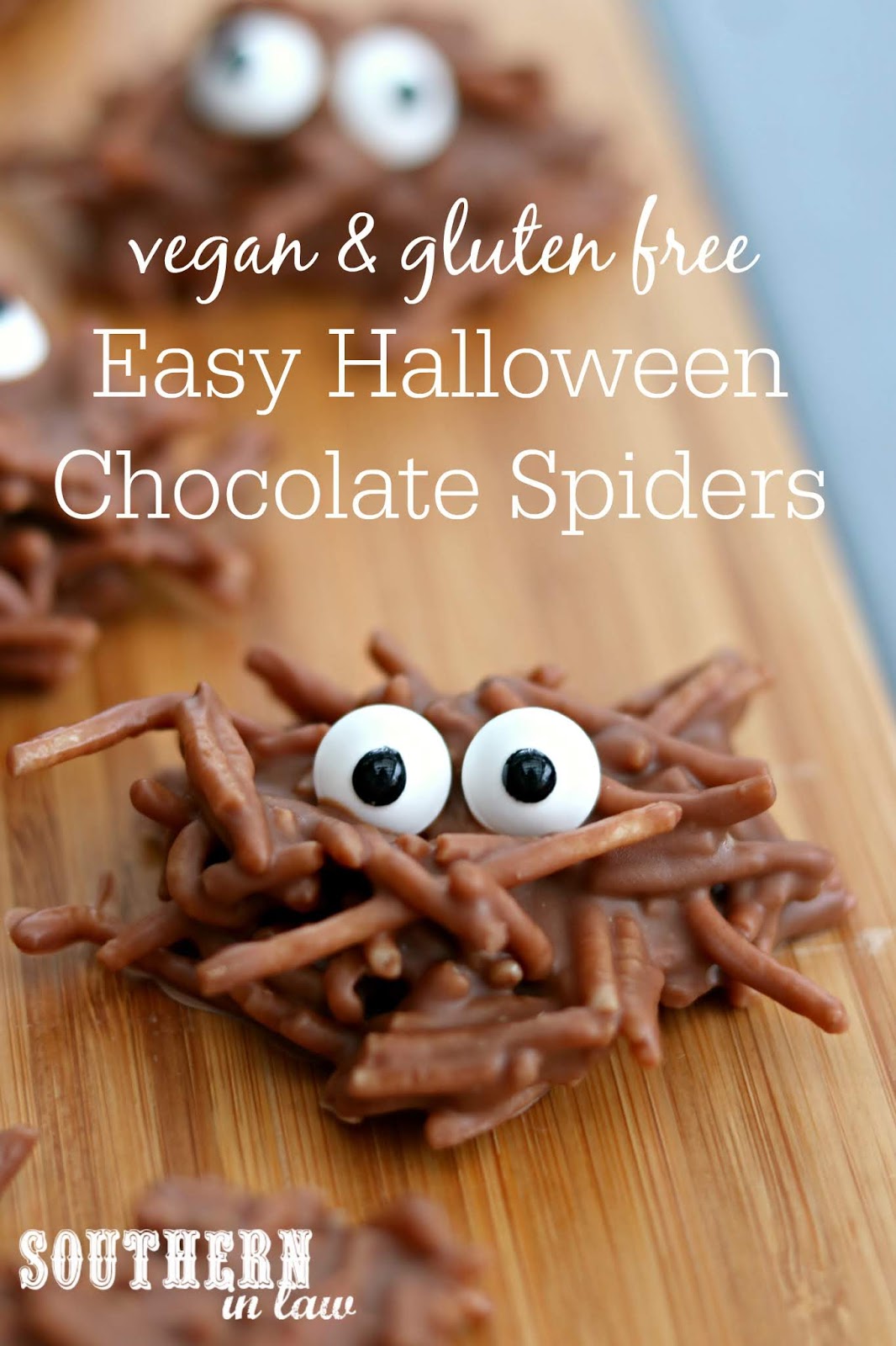 Southern In Law: Recipe: Easy Gluten Free Halloween Chocolate Spiders