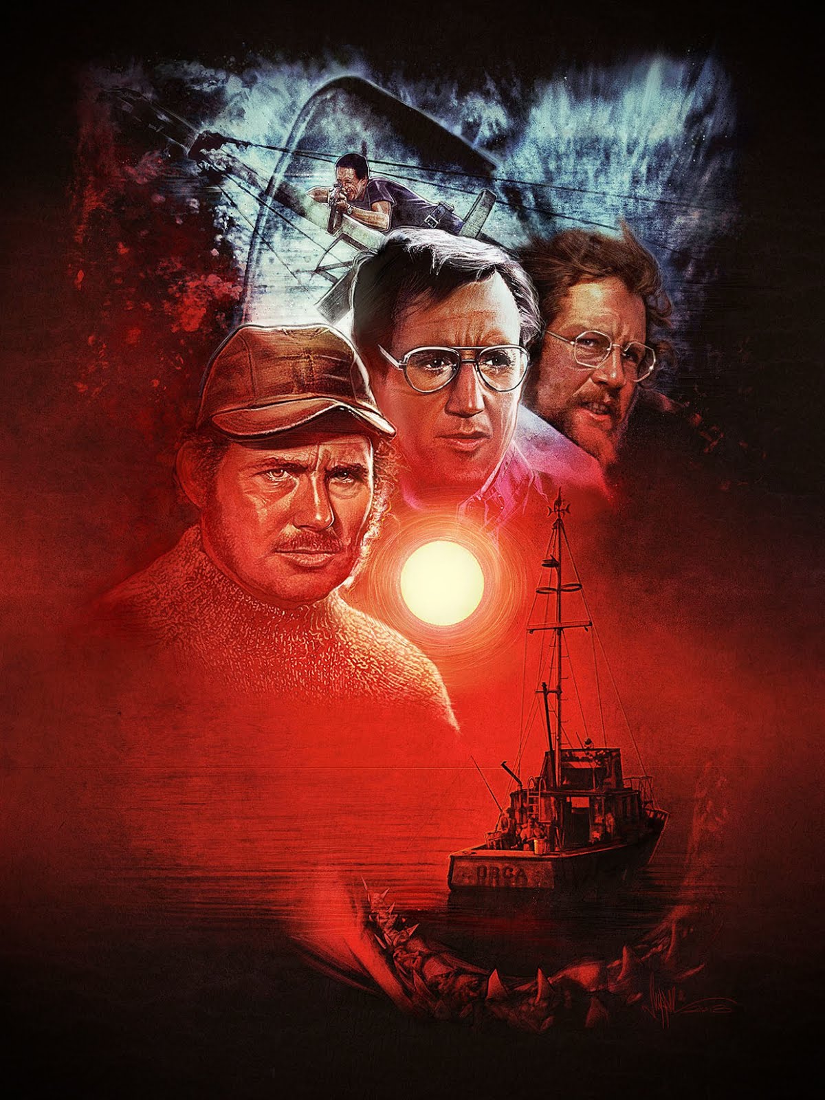 The Geeky Nerfherder: Movie Poster Art: Jaws (1975)