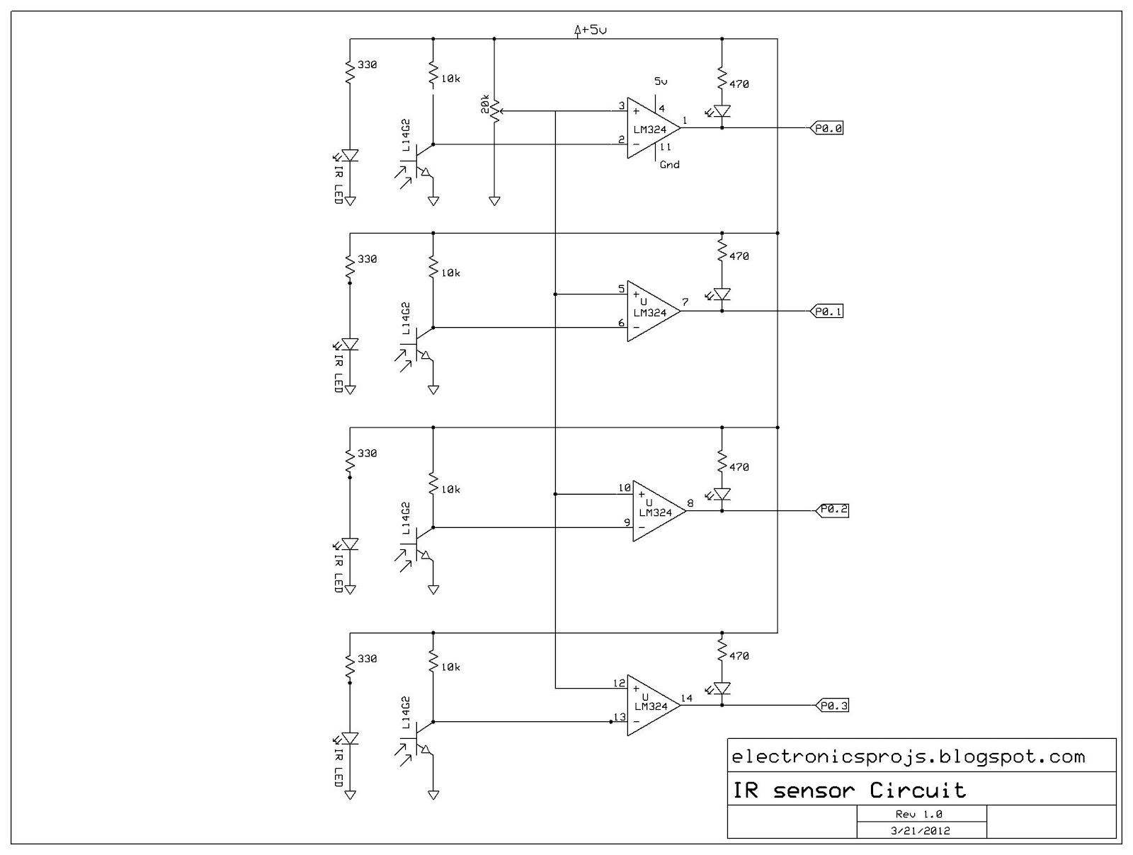 Electronics Projects: Path Following Robot with Obstacle Detection