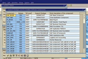 Simple about SAP basis: SAP how to find component version in SAP