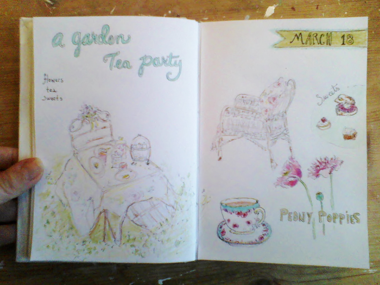 The Painted Flower: little tea party drawings