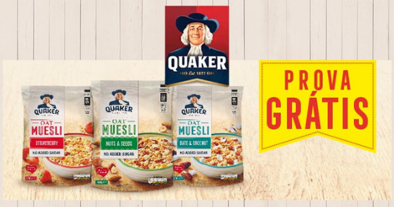 Prova Grátis os Cereais Quaker