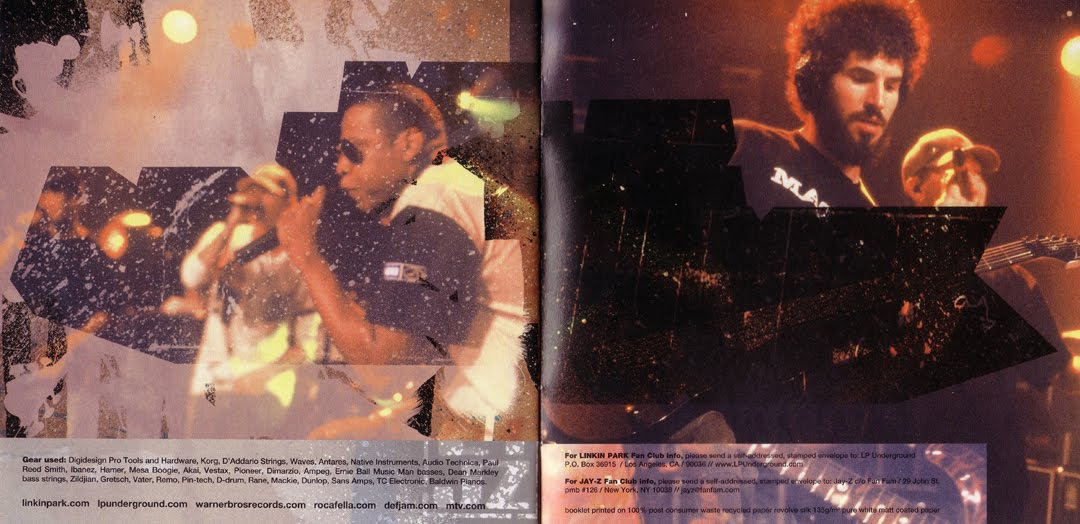 Encarte: Jay-Z and Linkin Park - Collision Course - Encartes Pop