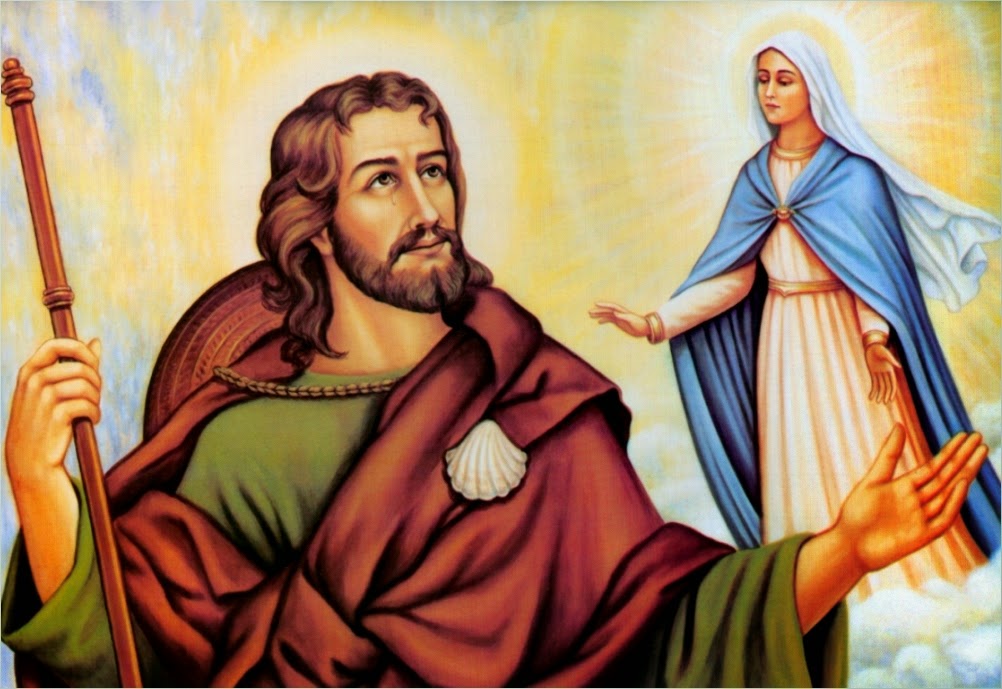 ® Virgen María, Ruega por Nosotros ®: SAN SANTIAGO APÓSTOL Y LA VIRGEN ...