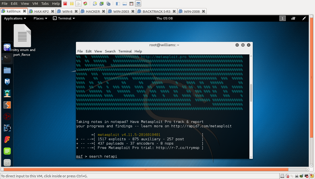 Ethical Hacking Metasploit Hacking Windows Xp