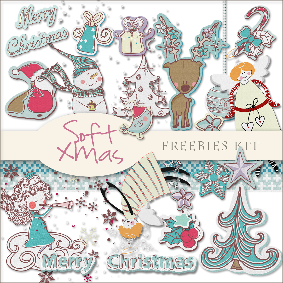 Scrap. DOT: Freebies Soft XMas Kit