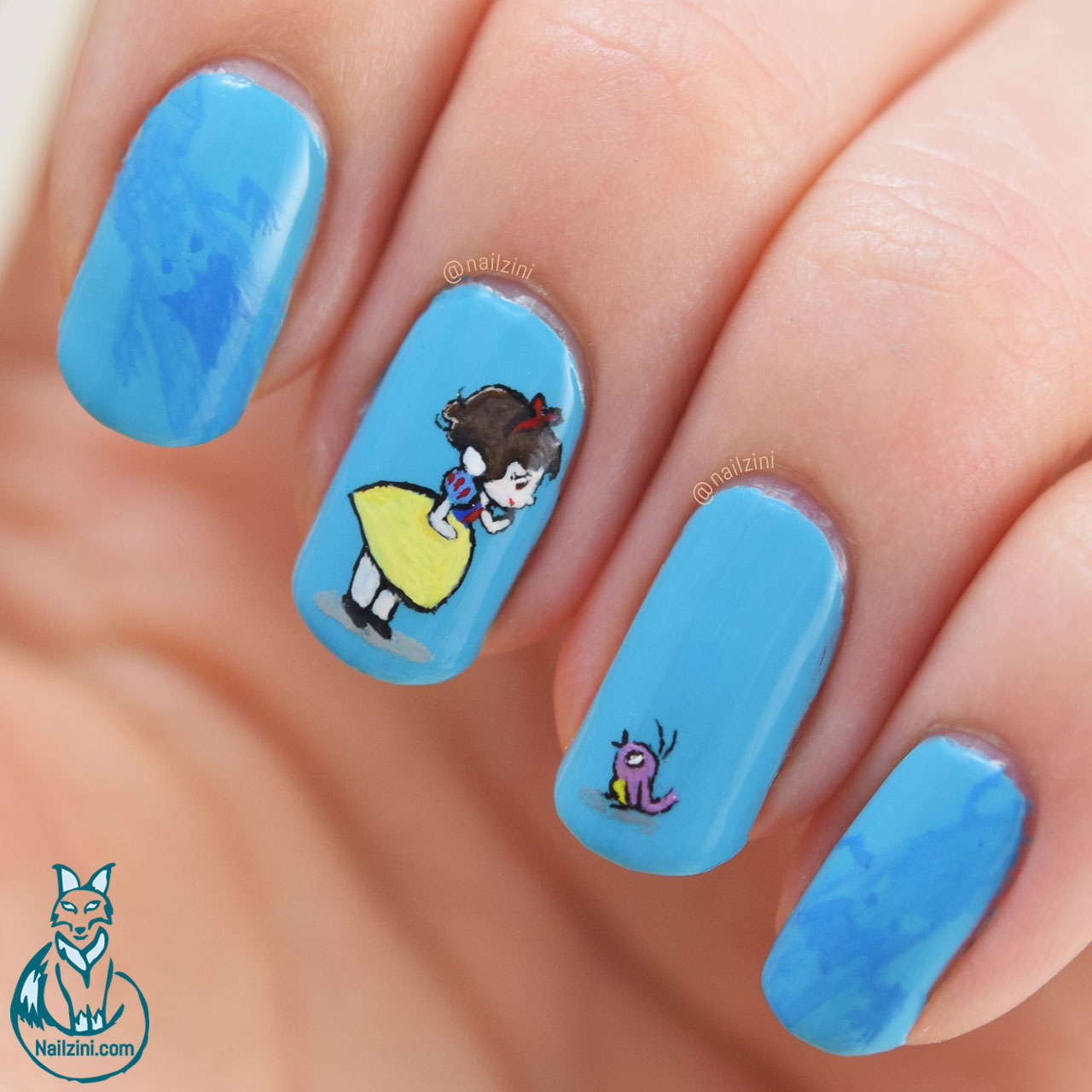 Snow White Nail Art