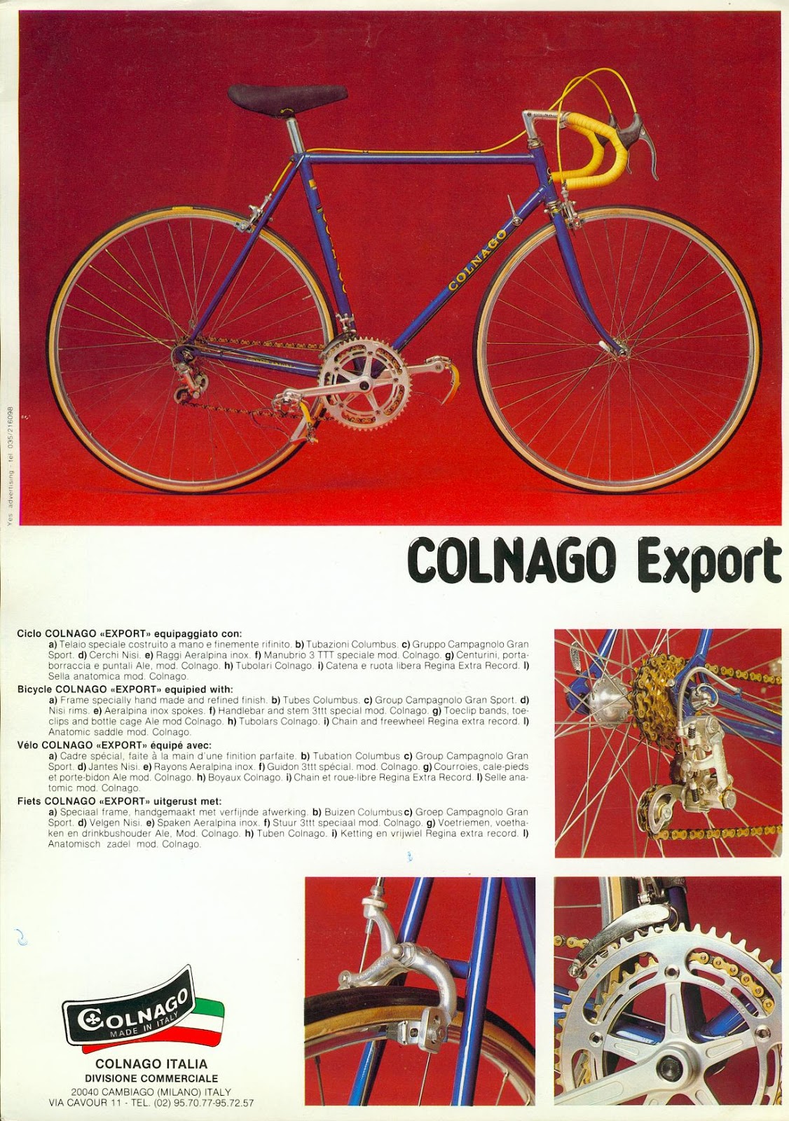 CATALOGUES COLNAGO: COLNAGO 1979