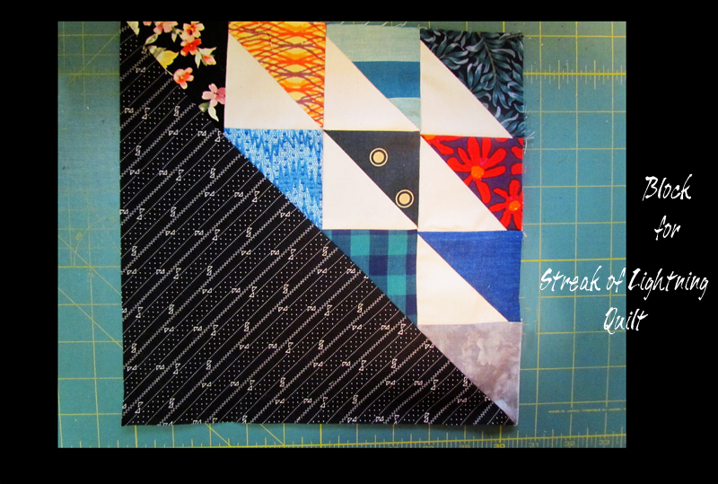Marty's Fiber Musings: Making 'Streaks of Lightning' Quilt