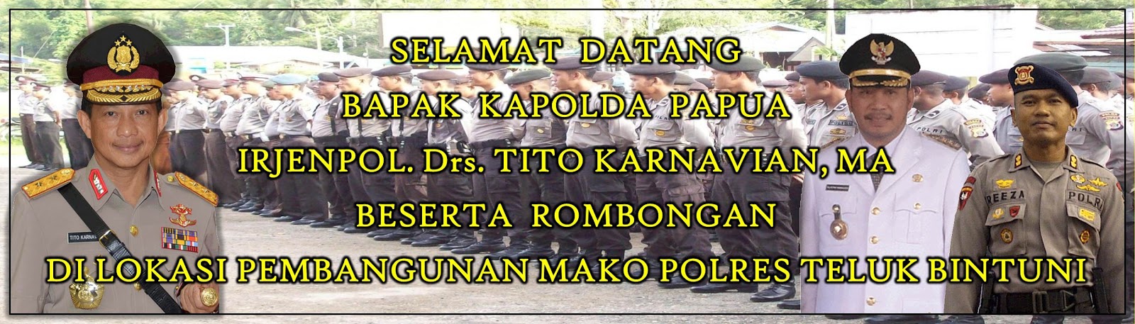 CONTOH SPANDUK DARI POLRES TELUK BINTUNI | Paninggih CONTOH SPANDUK DARI POLRES TELUK BINTUNI | Paninggih