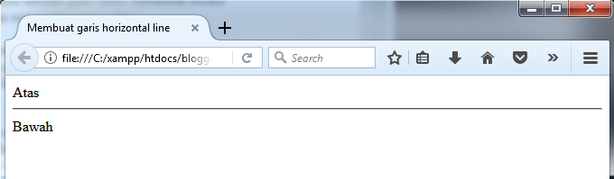 Cara membuat garis horizontal di HTML (tag hr) - Zikri Tekno