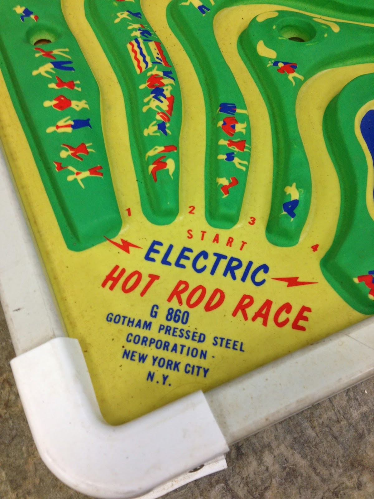 Time Capsule: NOW SOLD 1950s HOT ROD Race Set with BOX Gotham PRESSED ...