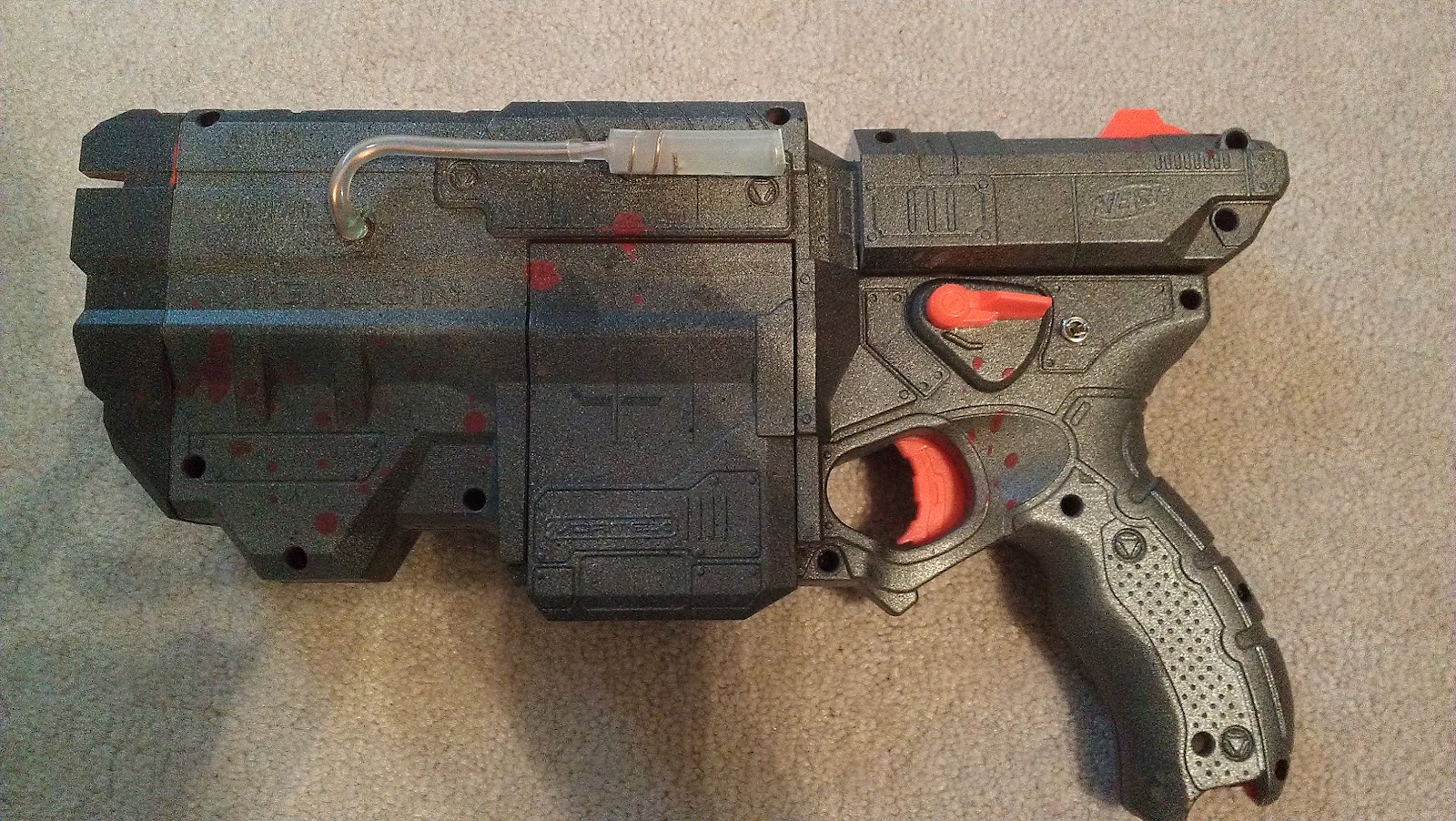 Everett's projects: Hyperblaster (modified Nerf Vigilon)