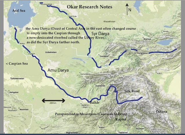 Okar Research: Paratethys Sea & The Oxus River in Central Asia