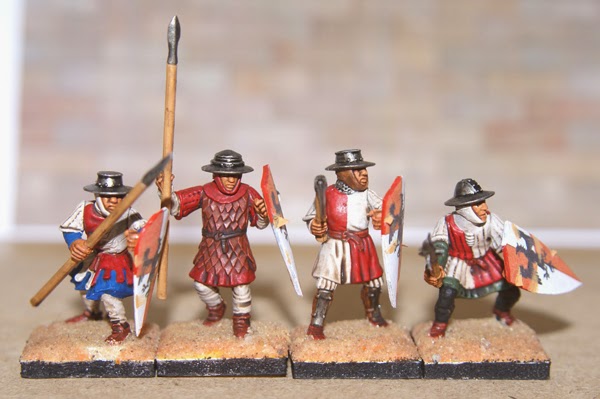 Deadkingsrise Painting and Modelling: Fireforge Medieval footsoldiers