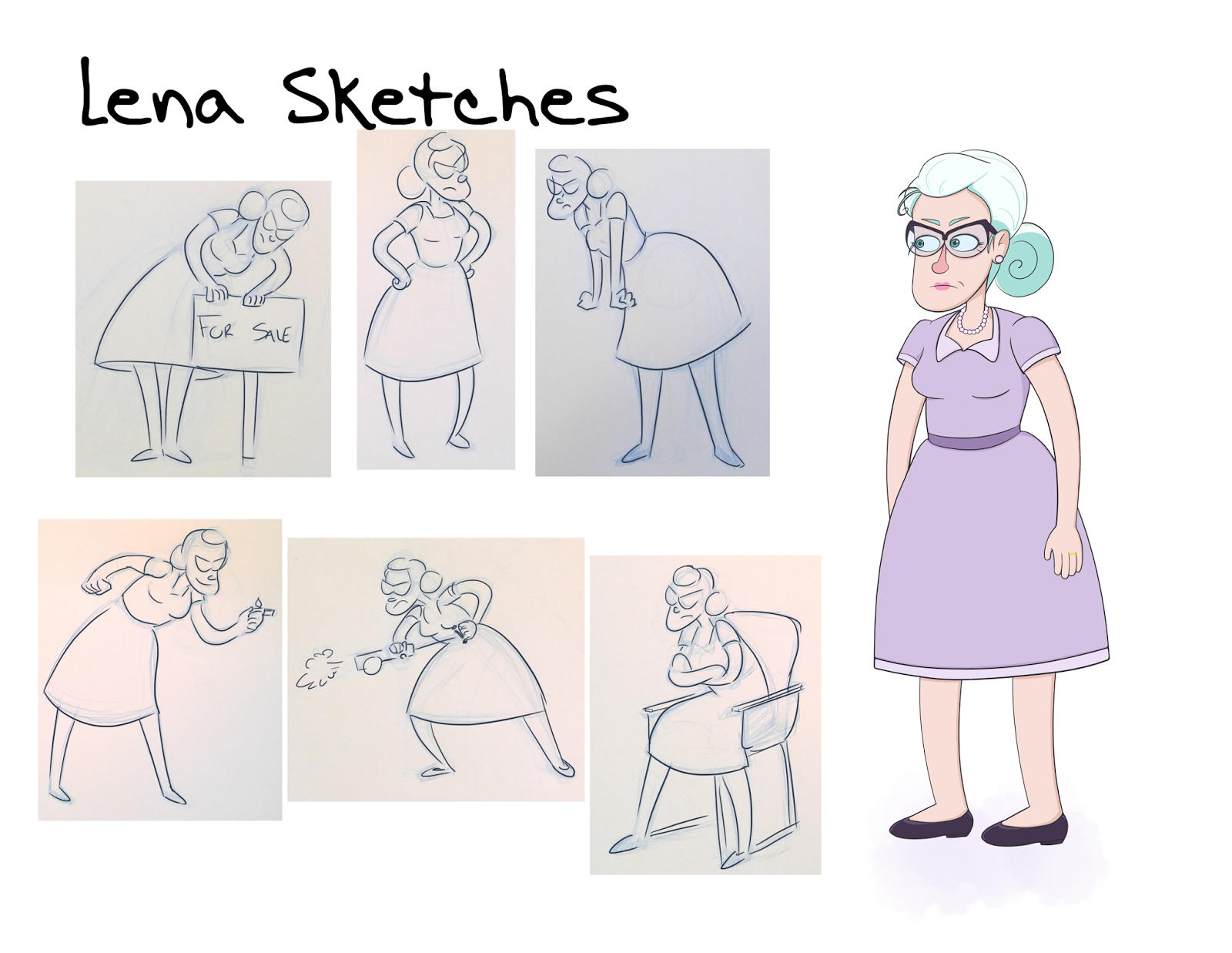 Character Sketches for Lena